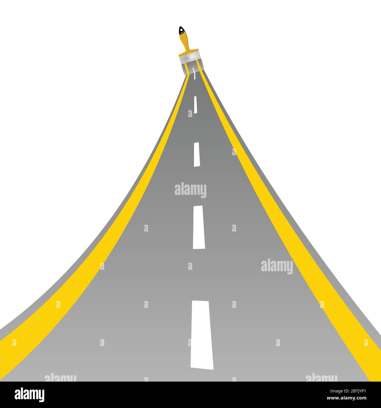 Road brush Stock Vector Images - Alamy