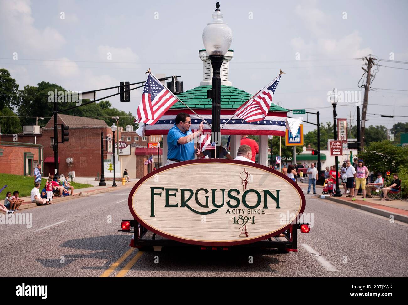Ferguson, Missouri USA celebrates July 4, 2015, almost one year after ...