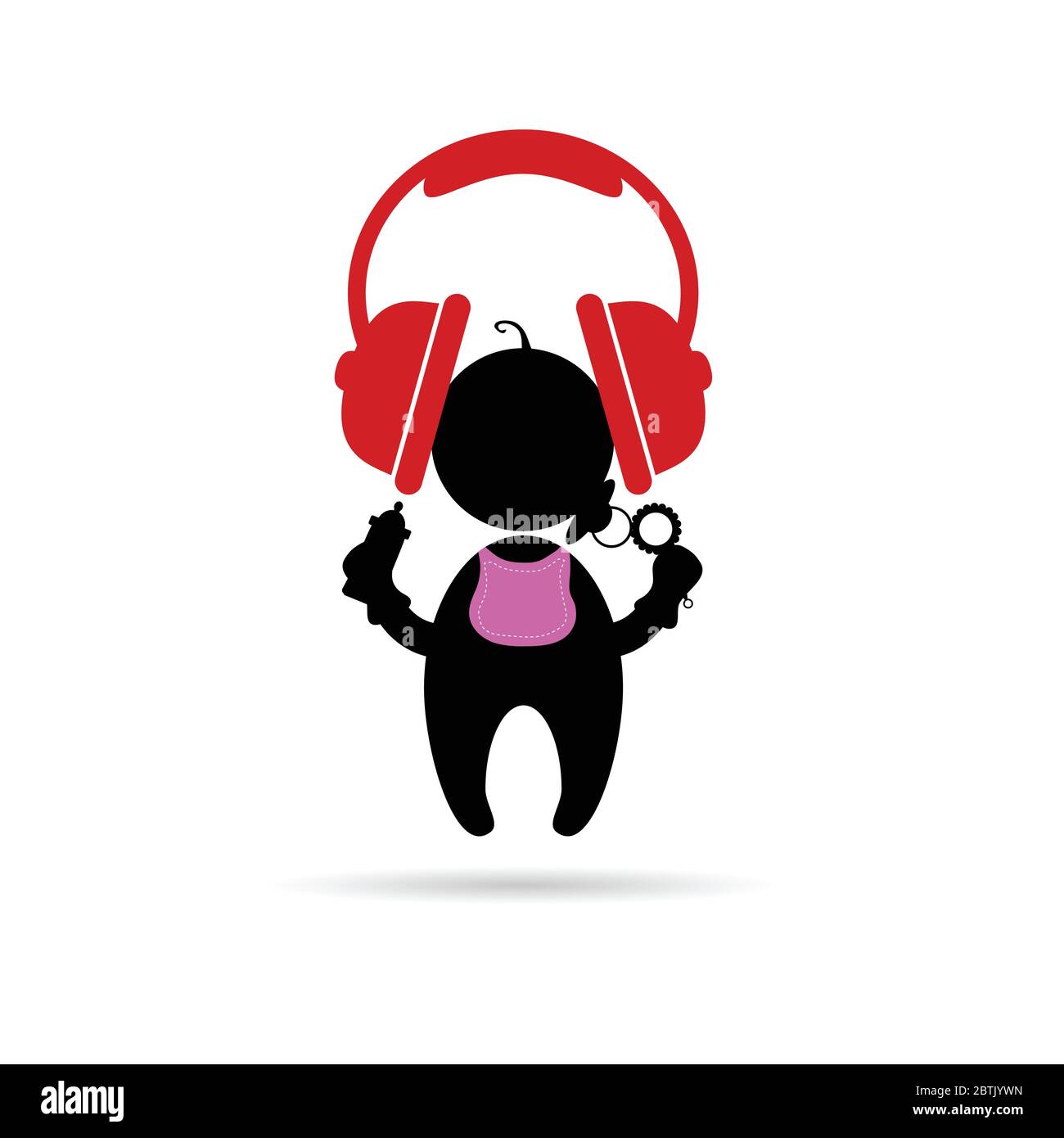 Dancing headphones Stock Vector Images - Alamy