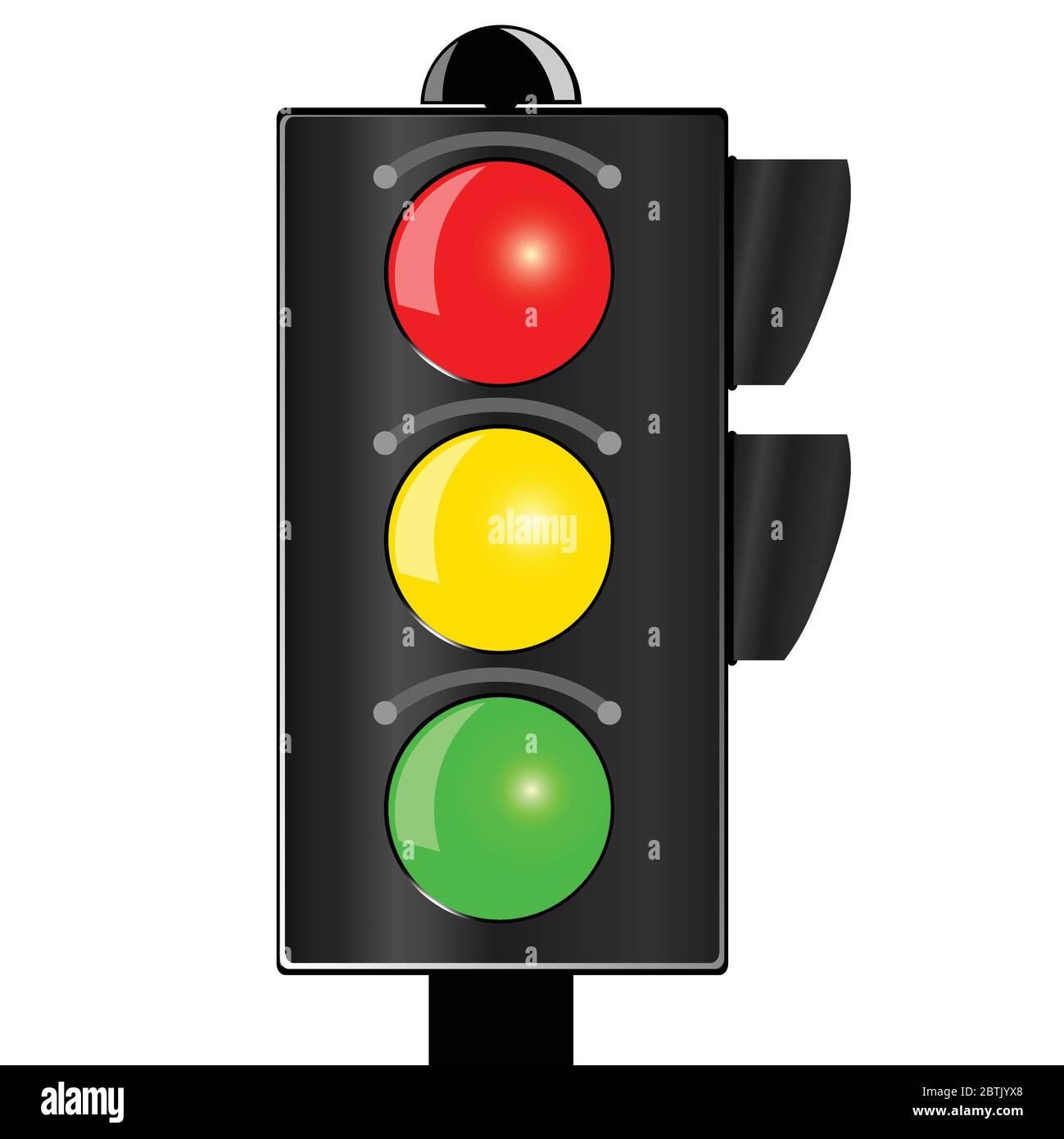 traffic light vector illustration on white background Stock Vector ...