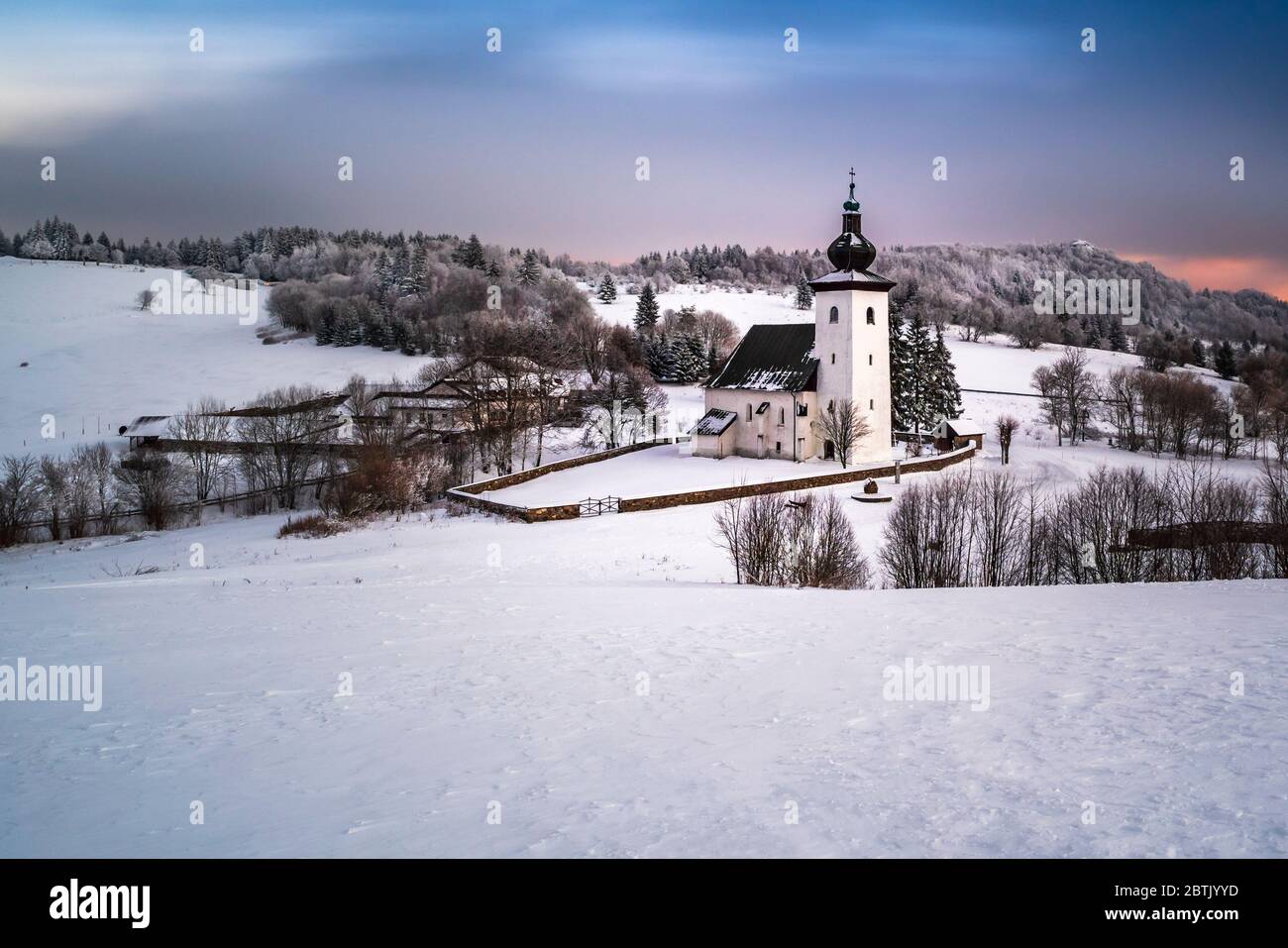 Centre of Europe - Church of Saint John the Baptist, Kremnicke Bane ...
