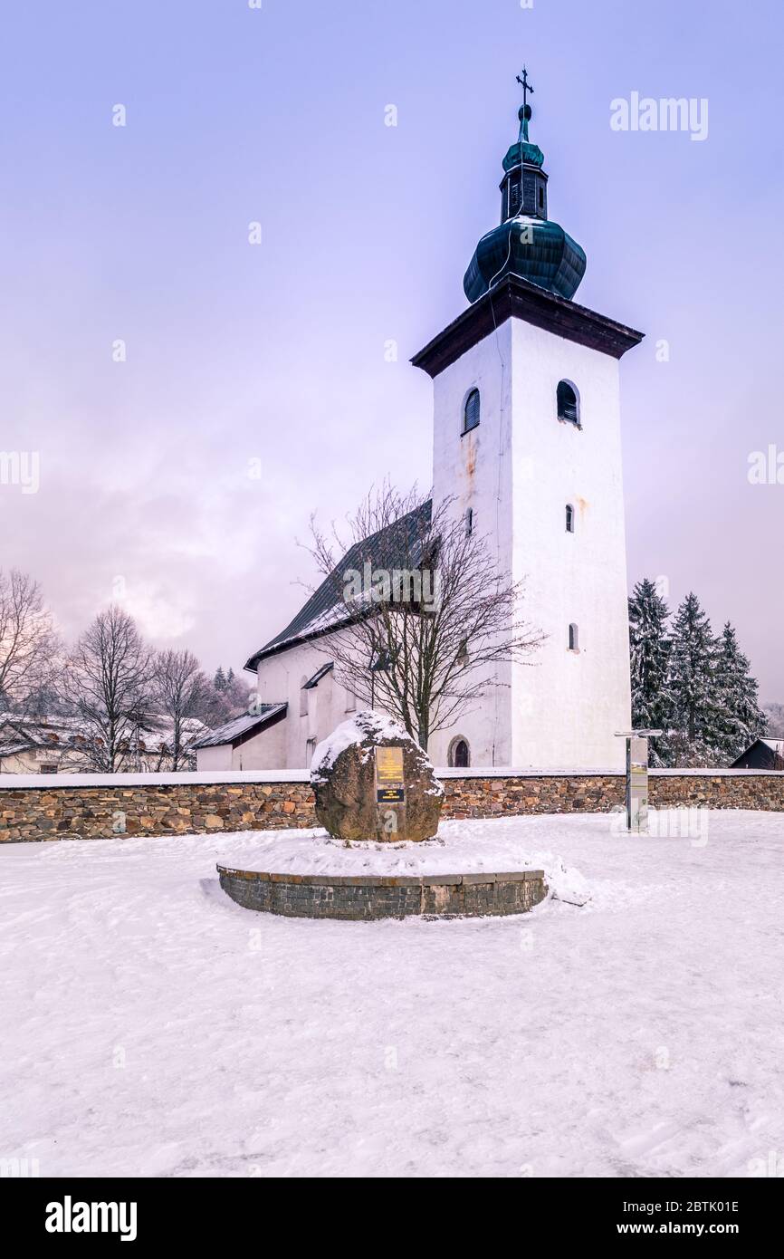 Centre of Europe - Church of Saint John the Baptist, Kremnicke Bane ...