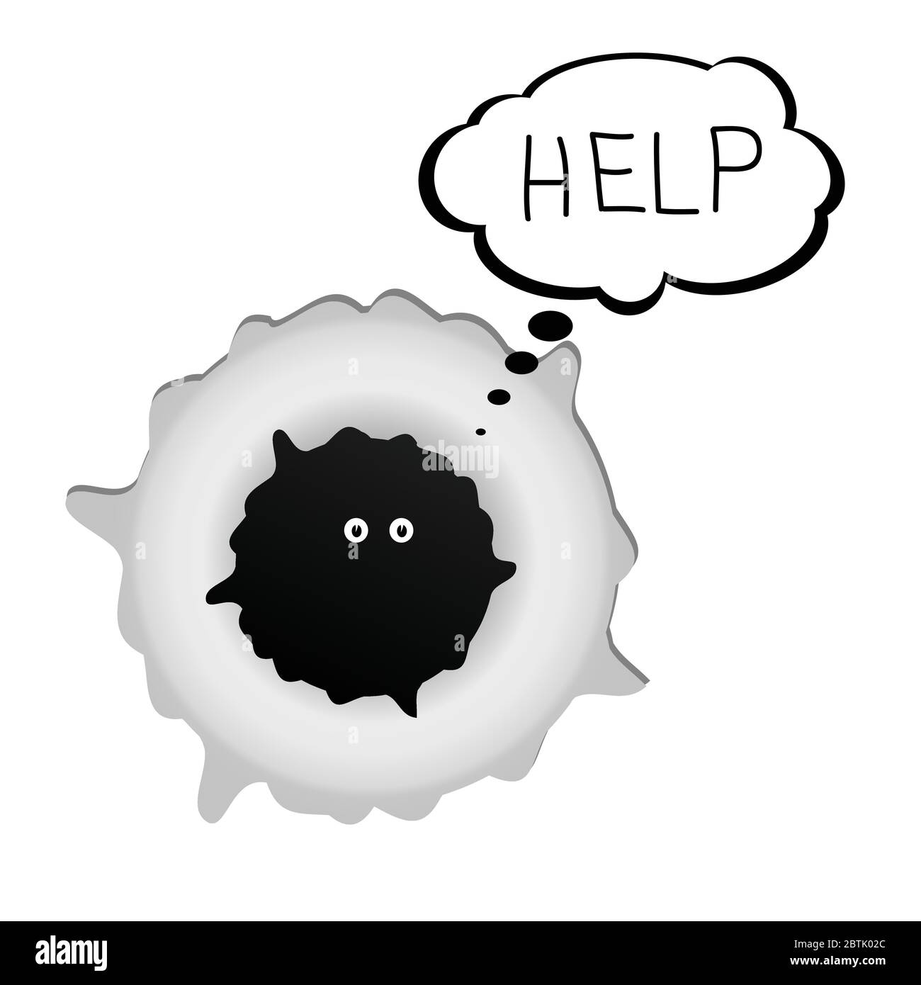 sweet creature call help vector Stock Vector Image & Art - Alamy