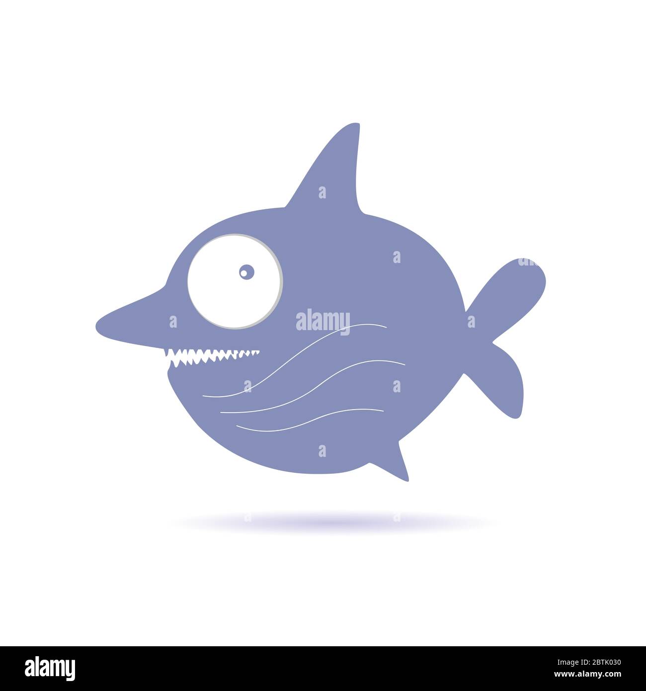sweet and funny shark vector illustration Stock Vector Image & Art - Alamy