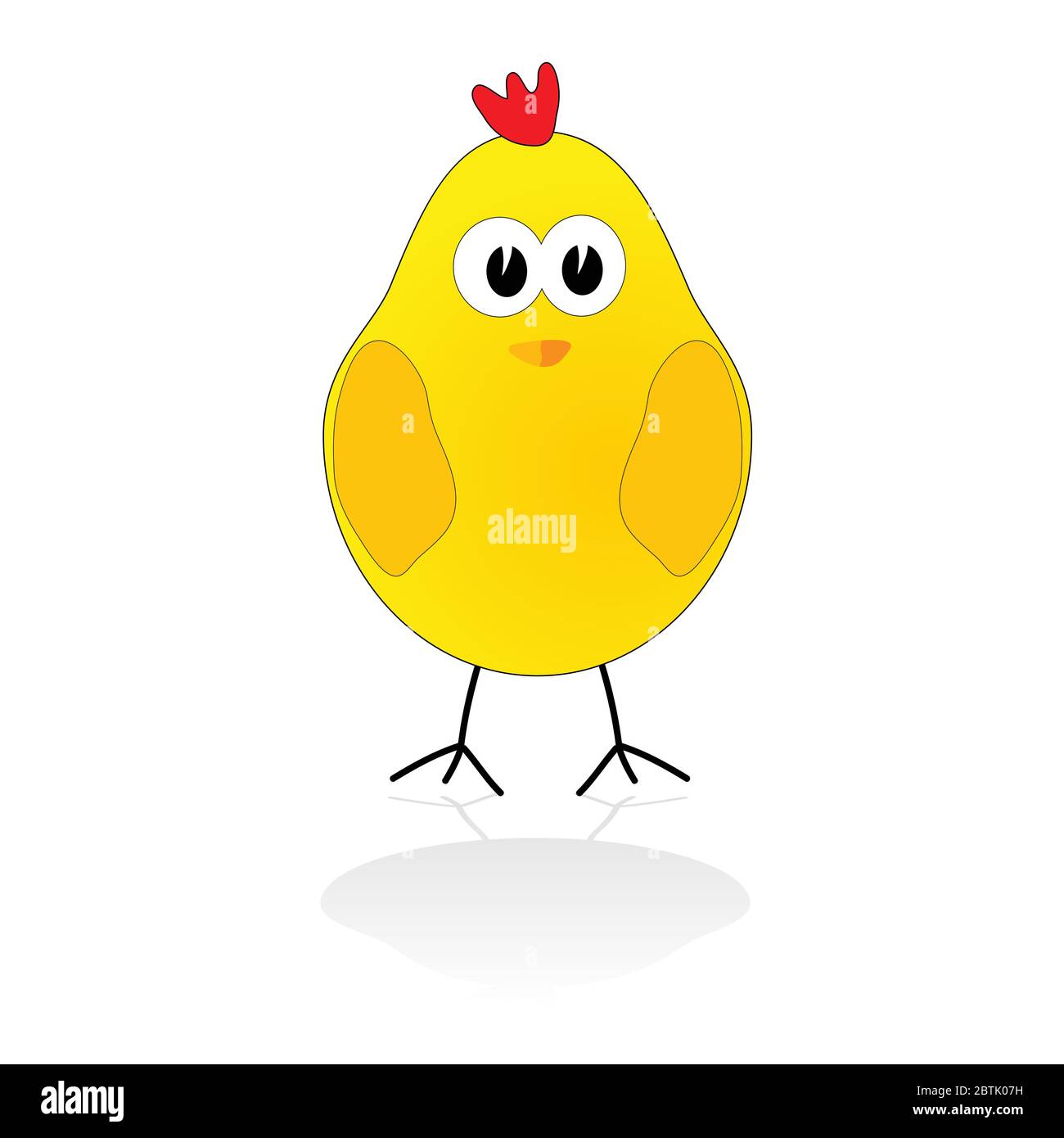 sweet and cute chicken vector art illustration Stock Vector Image & Art ...