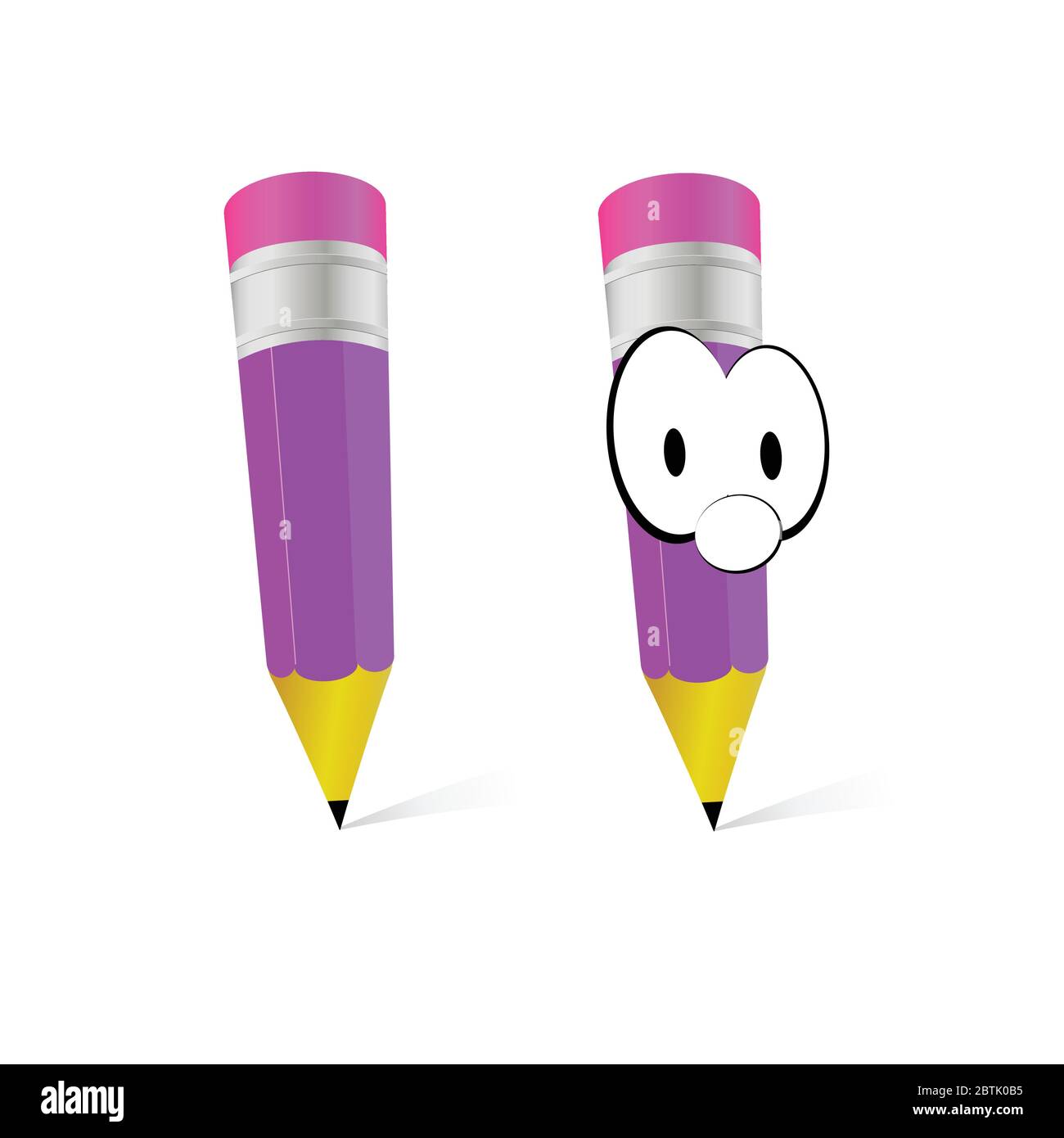 New sharp wooden pencil Stock Vector Images - Alamy