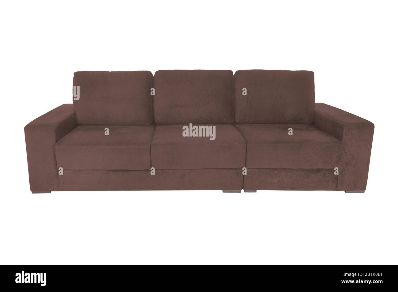 Studio shot of a beautiful modern sofa isolated on white background ...