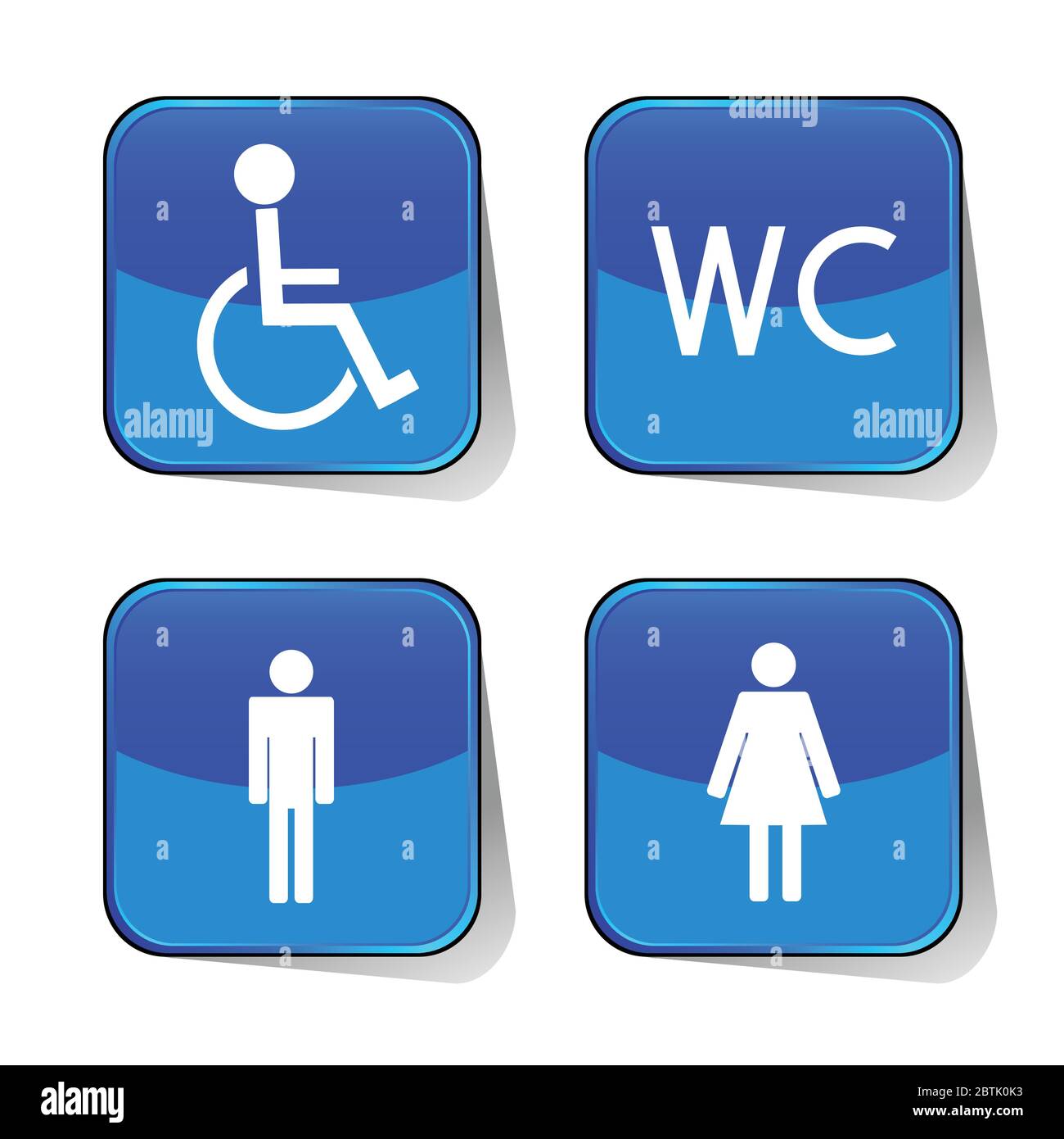 wc icon blue vector illustration Stock Vector Image & Art - Alamy