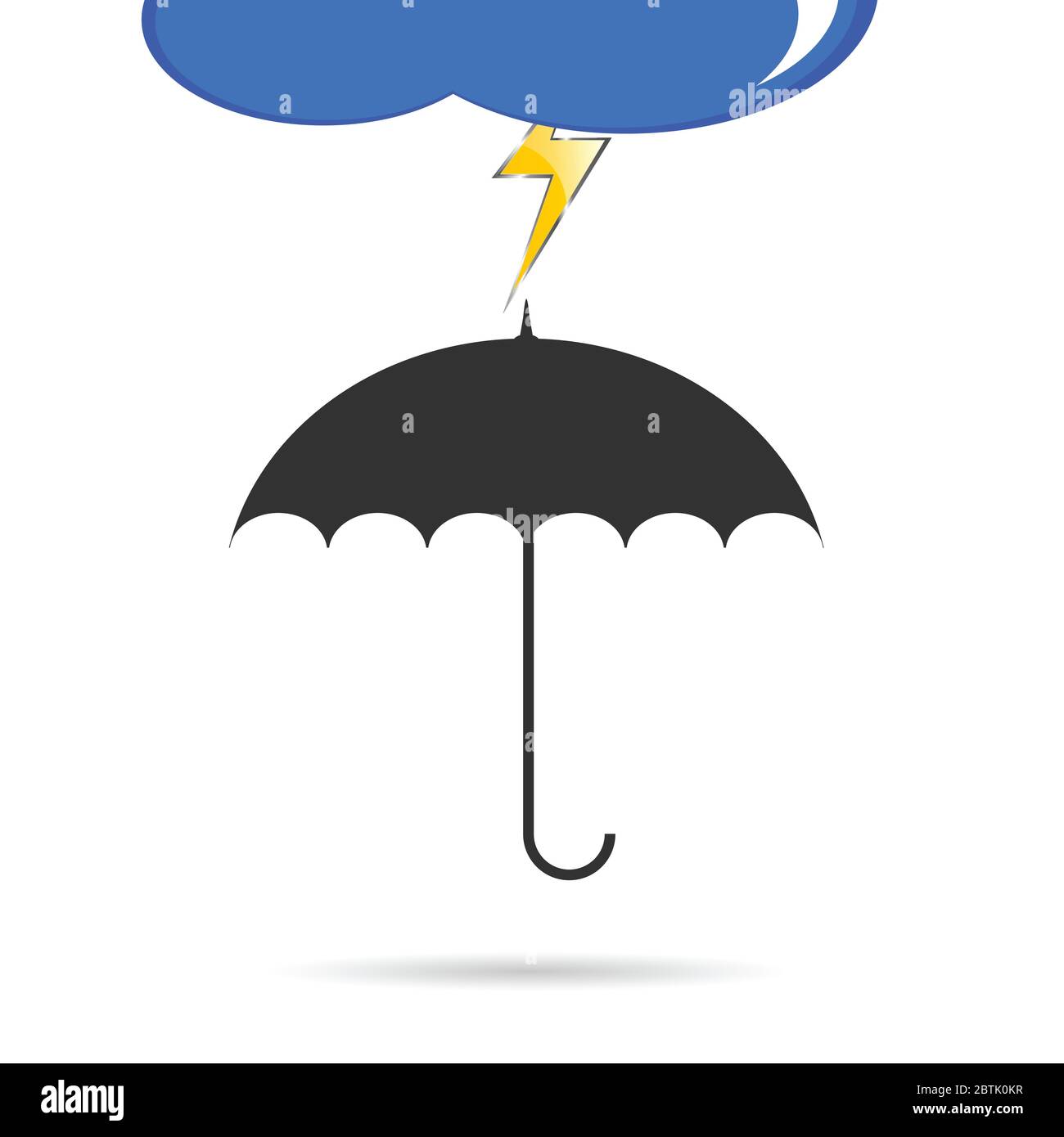 Cartoon color lightning thunder hi-res stock photography and images - Alamy