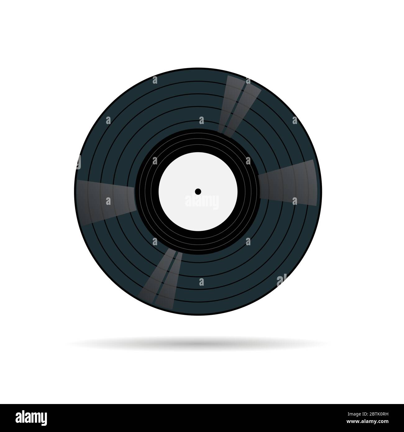 vinyl record illustration vector on white background Stock Vector Image ...