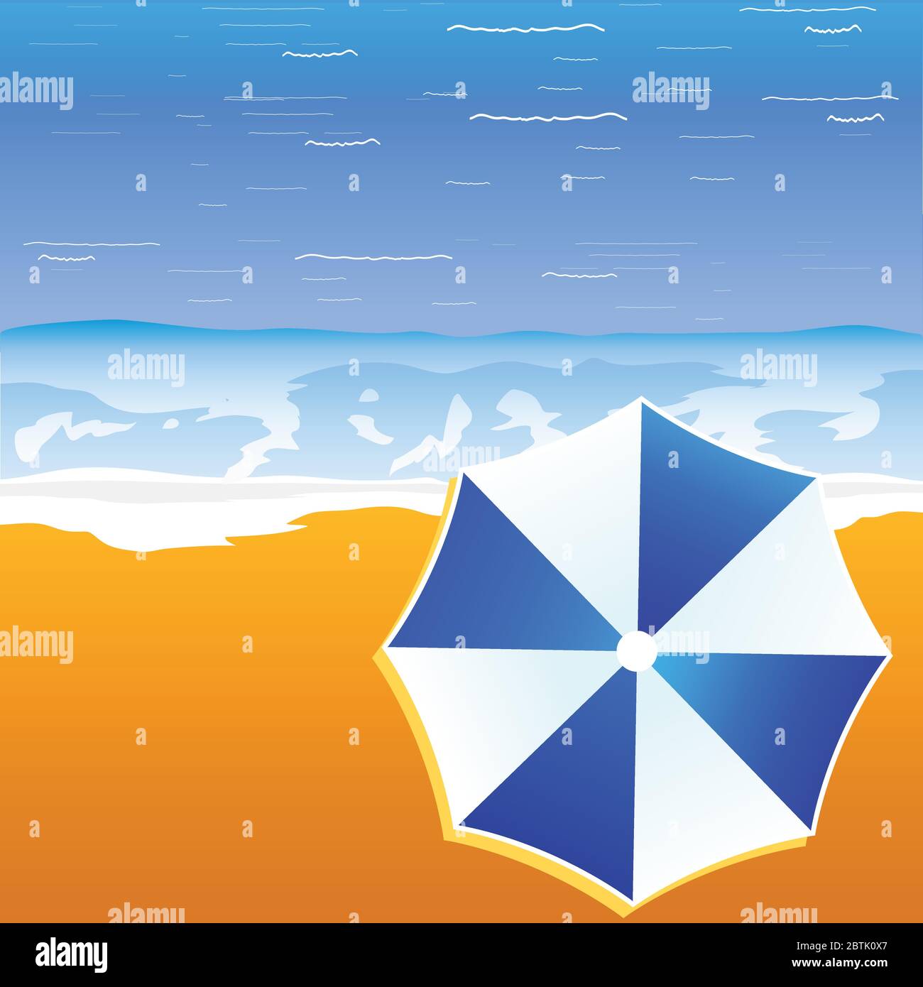 Blue color ocean view Stock Vector Images - Alamy