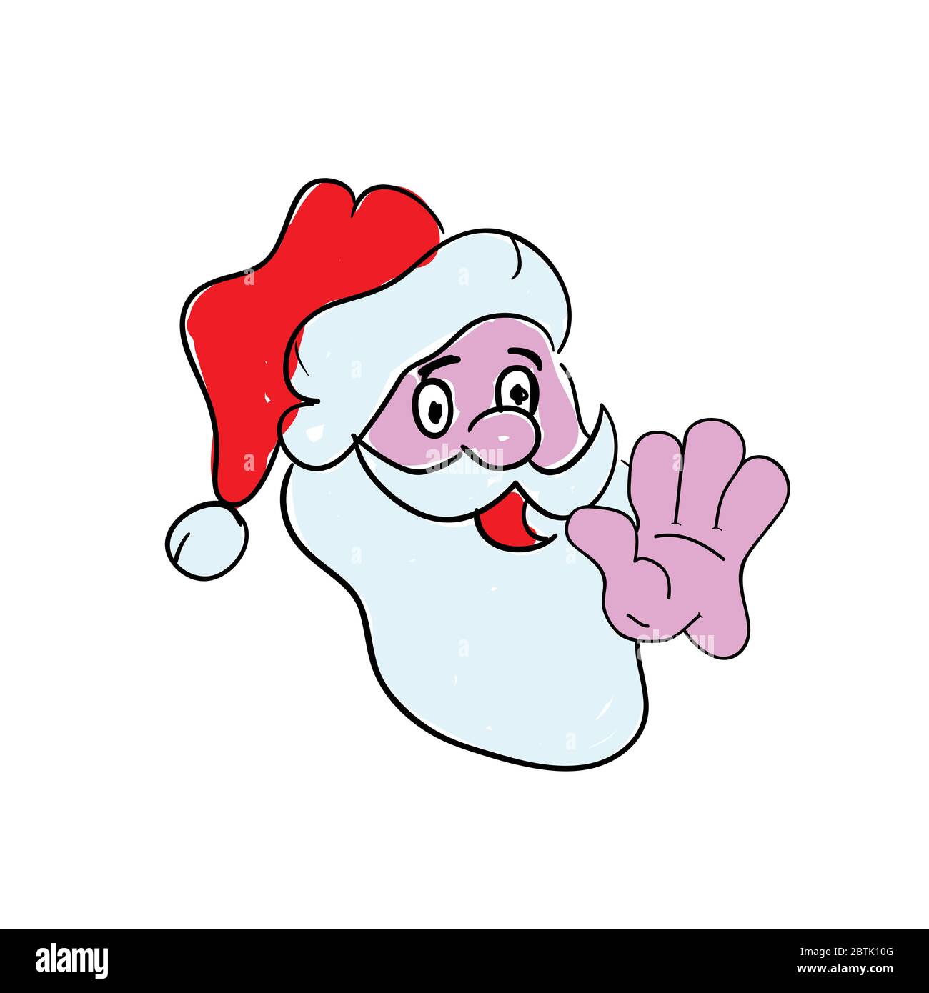 santa claus color vector illustration Stock Vector Image & Art - Alamy