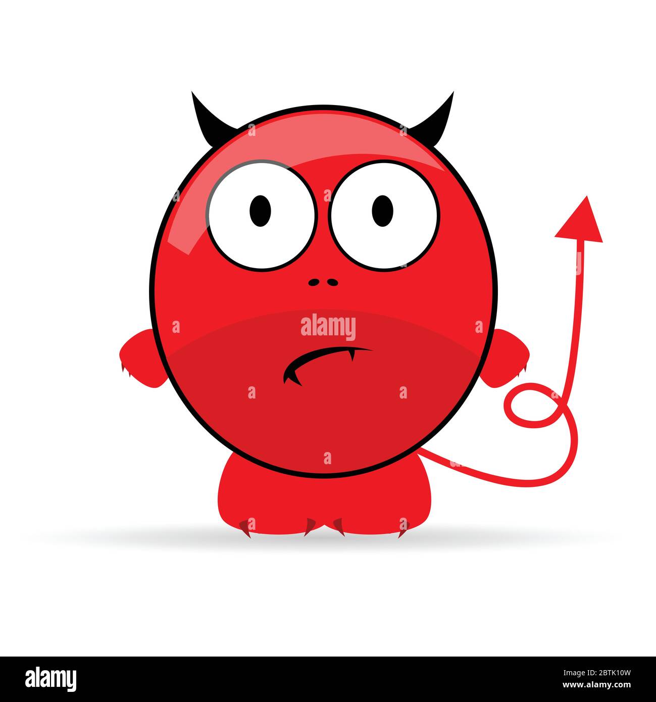 sweet and cute devil vector illustration Stock Vector Image & Art - Alamy