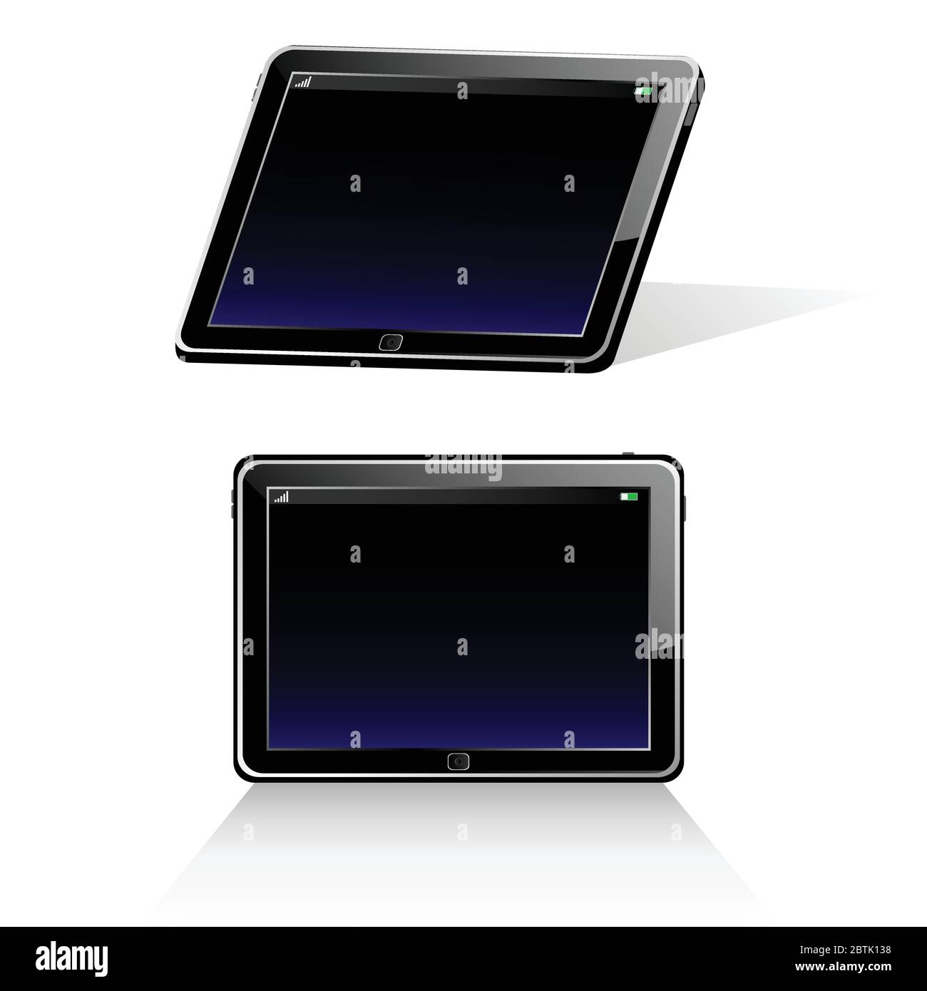 tablet vector illustration art on white background Stock Vector Image ...