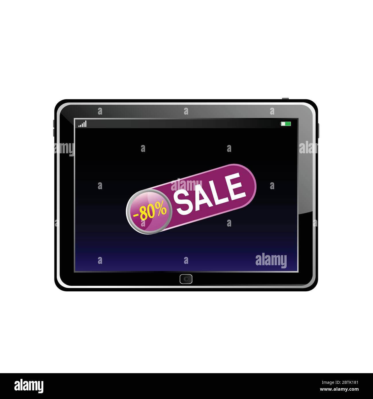 tablet on sale color vector illustration Stock Vector Image & Art - Alamy