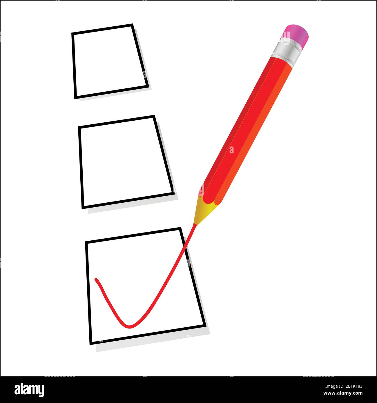 Consent tick box Stock Vector Images - Alamy