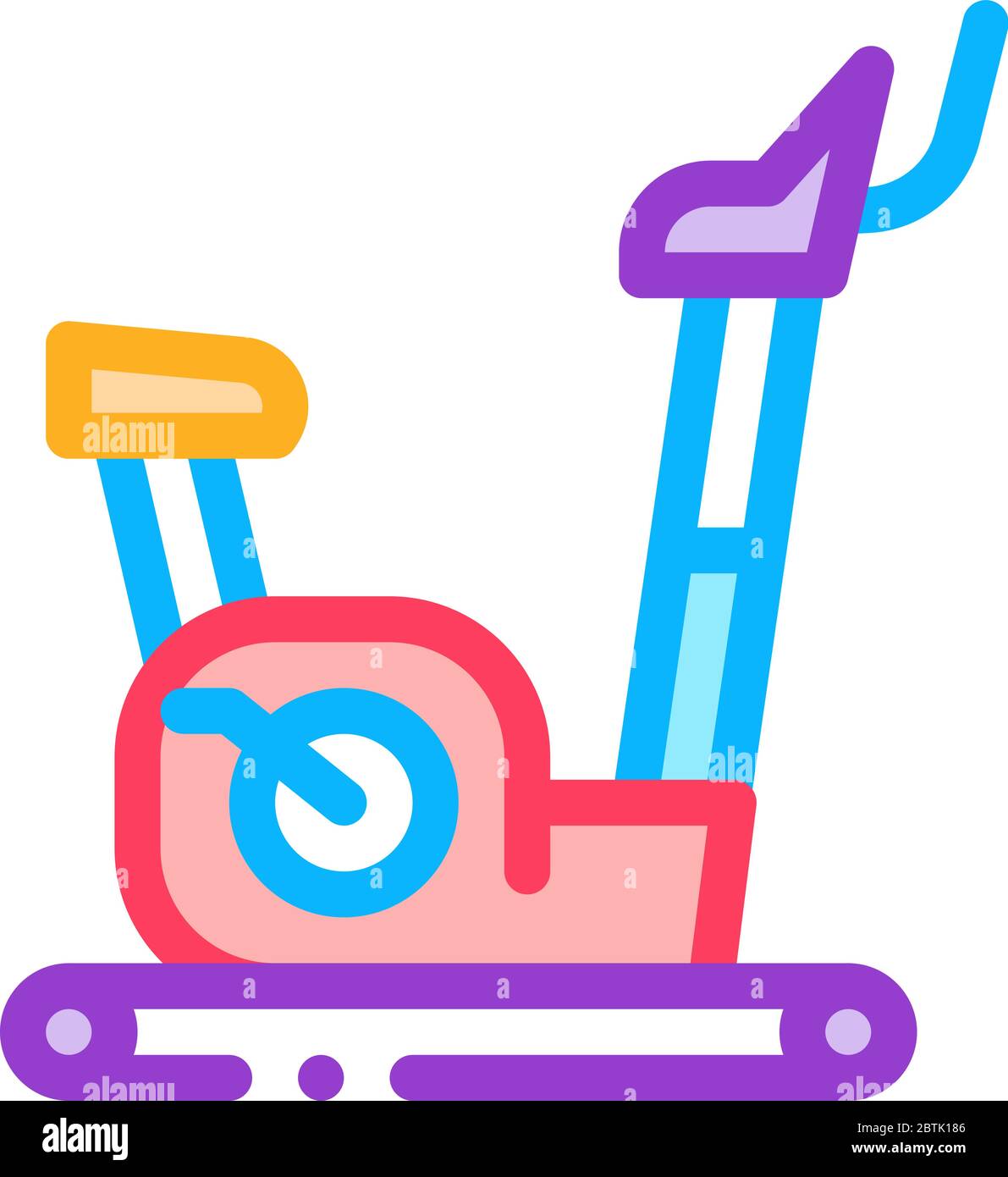 exercise bike icon vector outline illustration Stock Vector Image & Art ...