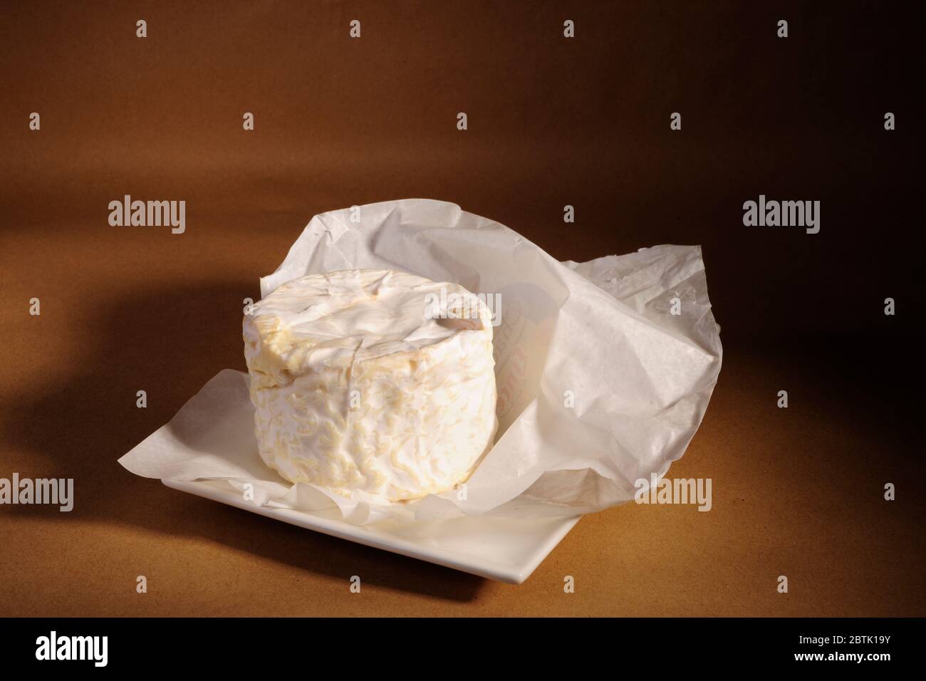soft white creamy french cheese Stock Photo - Alamy