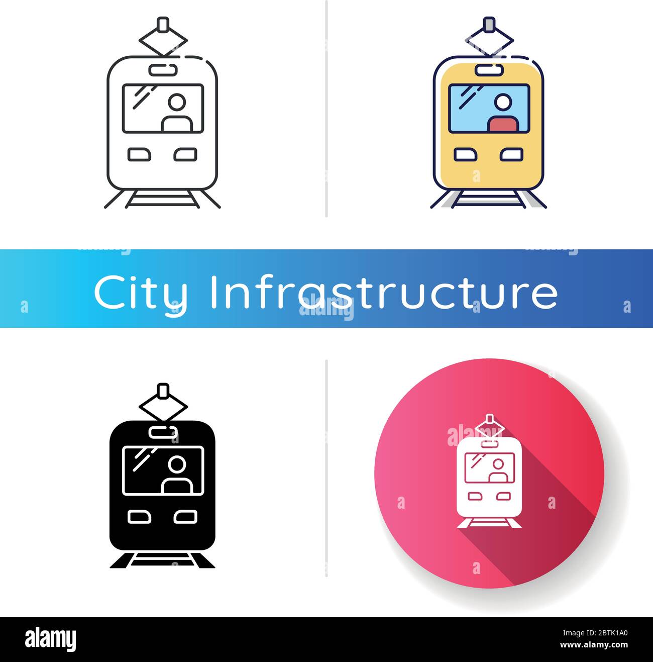 Tramway stop Stock Vector Images - Alamy