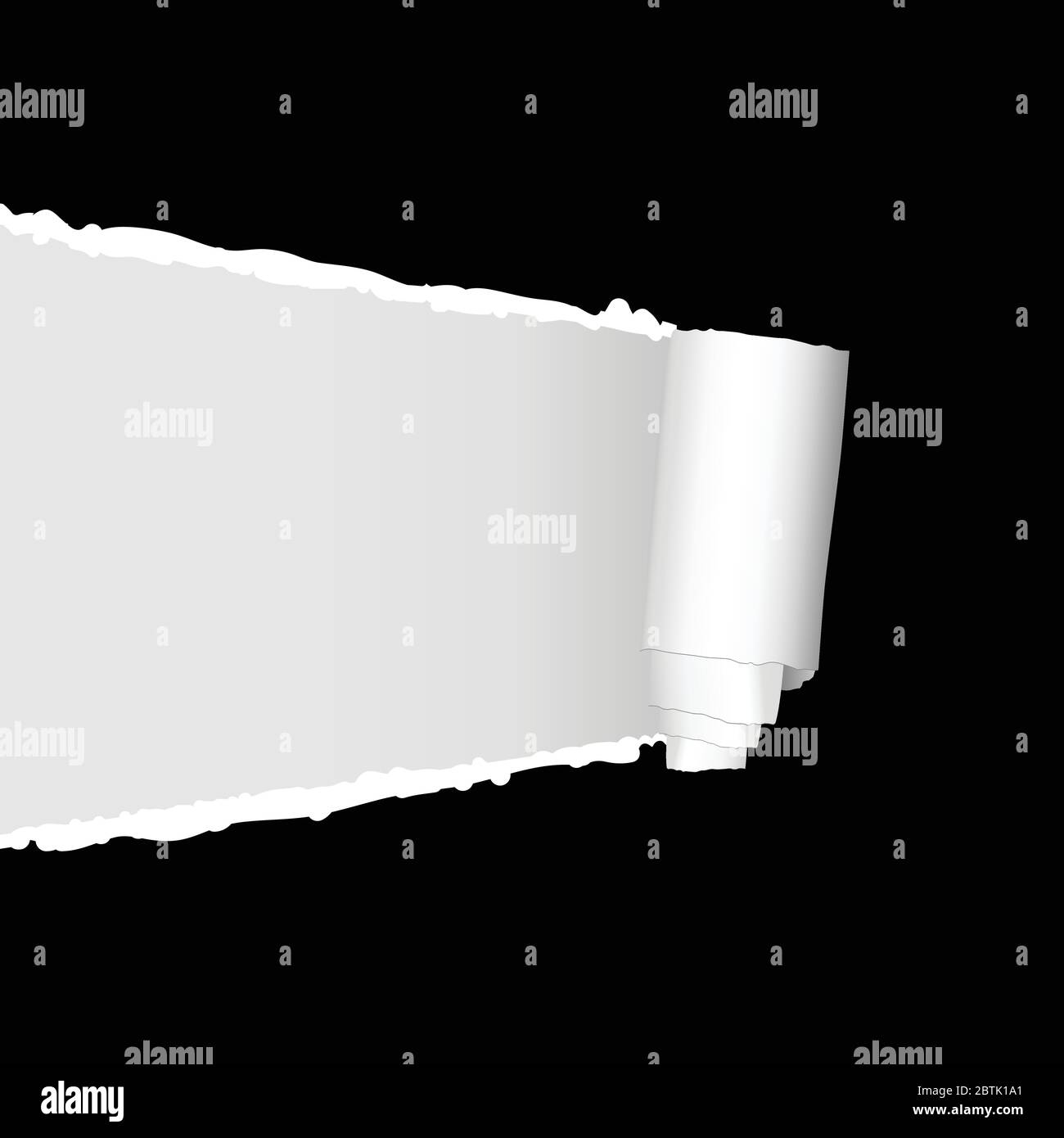 tearing paper vector illustration on a black background Stock Vector ...