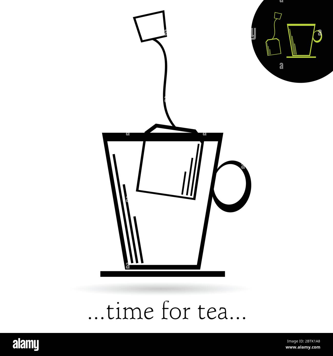 time for tea vector illustration Stock Vector Image & Art - Alamy