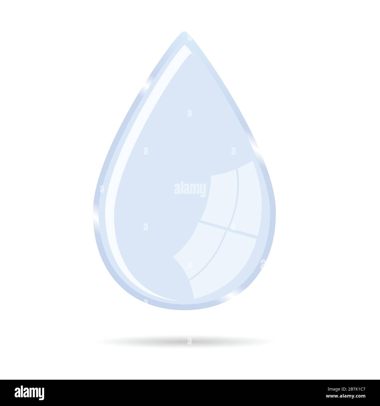 waterdrop vector illustration icon on white background Stock Vector ...