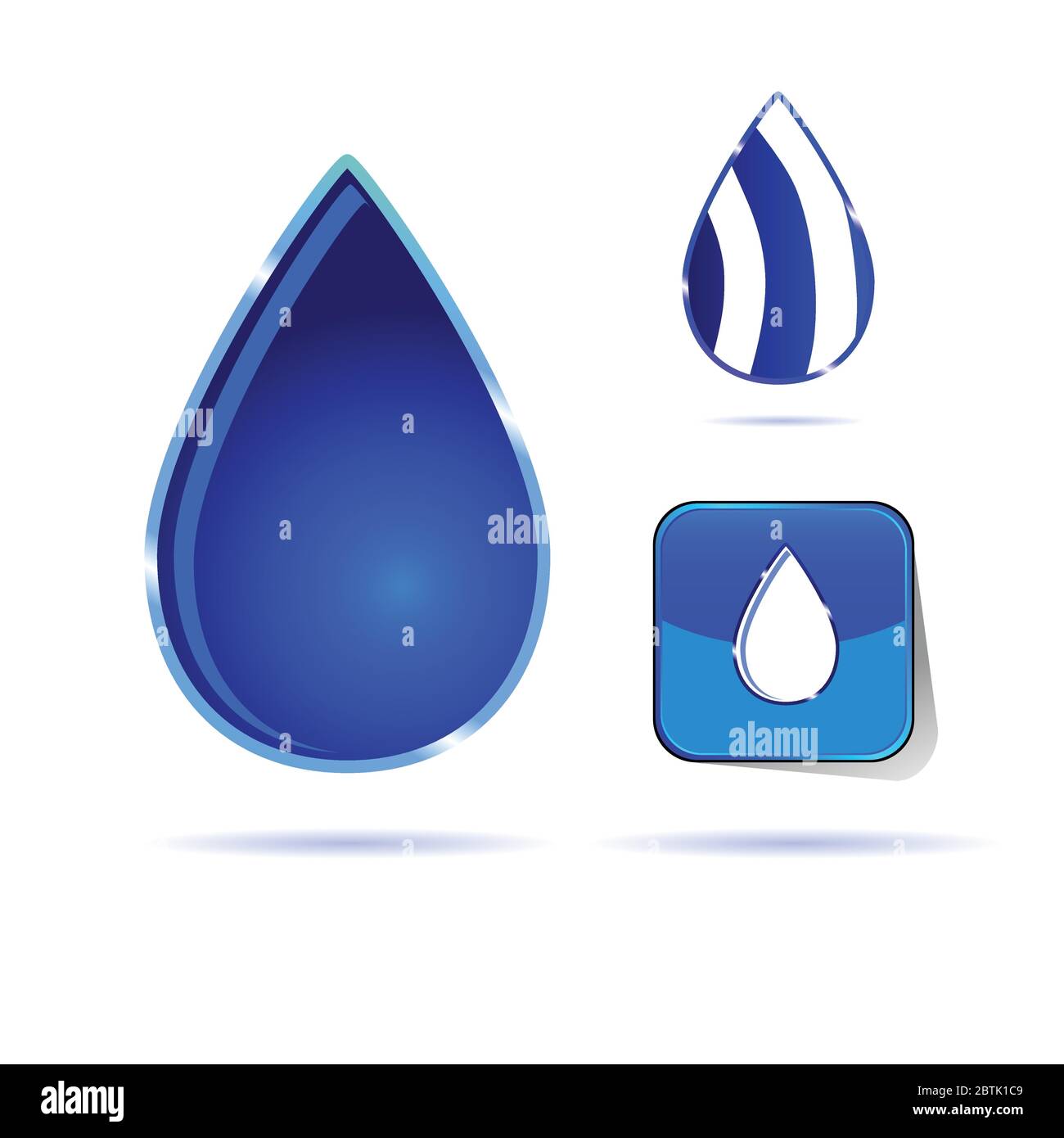 water drop color vector illustration Stock Vector Image & Art - Alamy