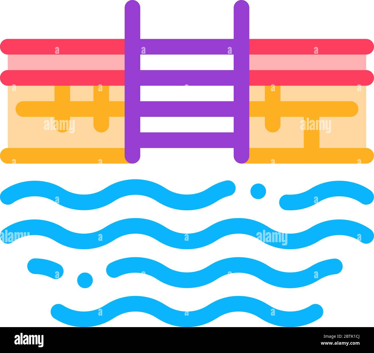 water pool icon vector outline illustration Stock Vector Image & Art ...