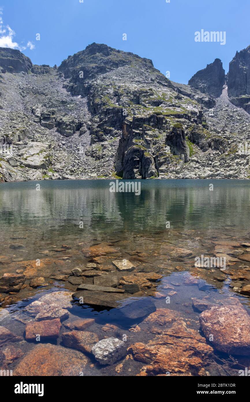 Amazing Landscape of The Scary Lake (Strashnoto lake), Rila Mountain ...