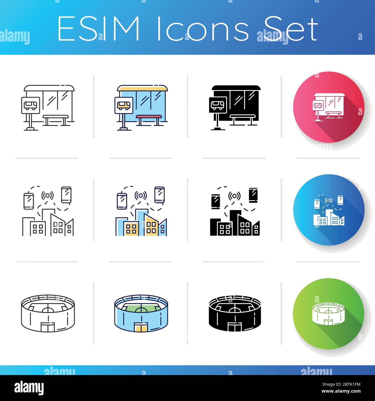 Urban structure icons set Stock Vector Image & Art - Alamy