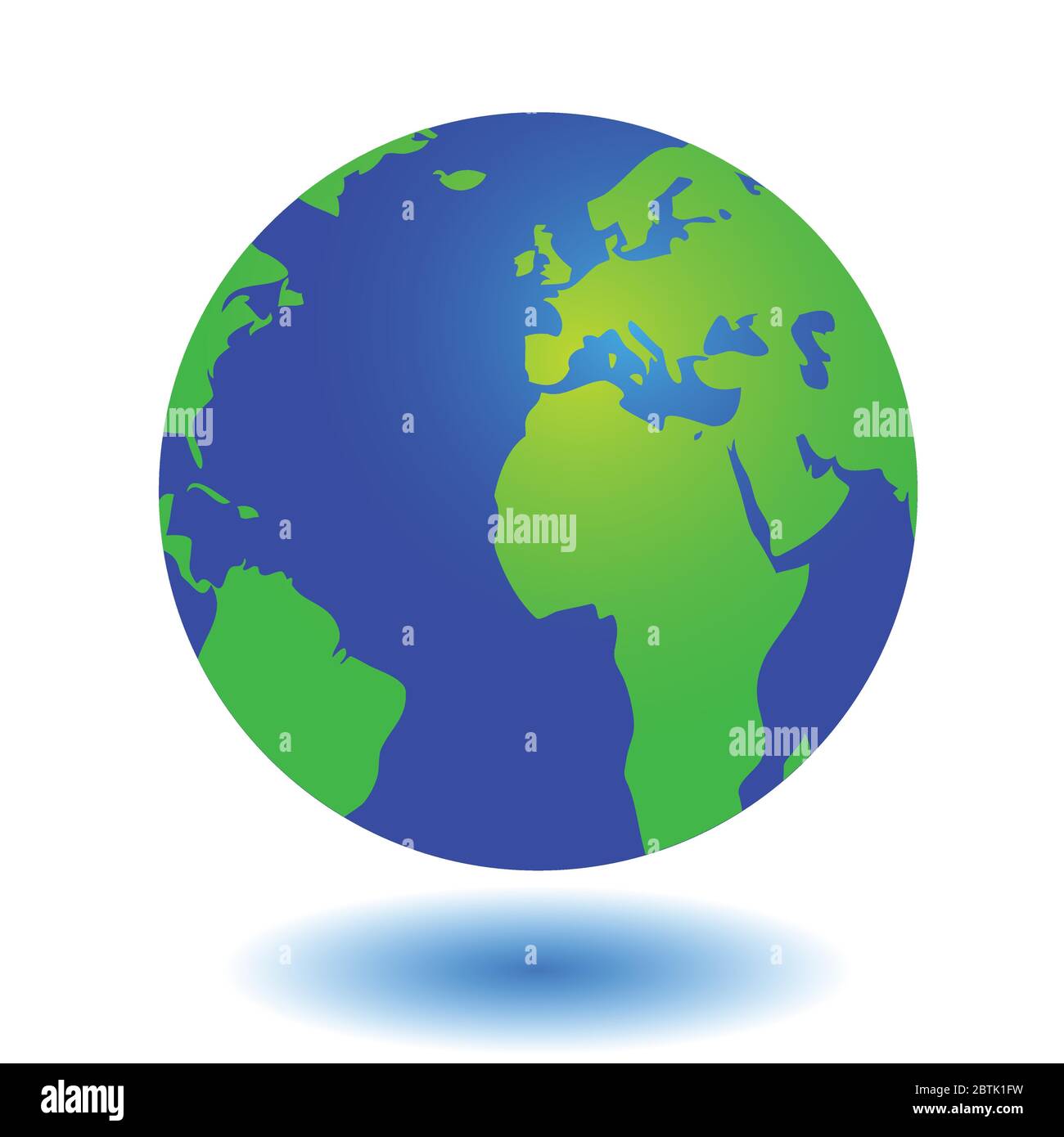 world globe illustration on white background Stock Vector Image & Art ...