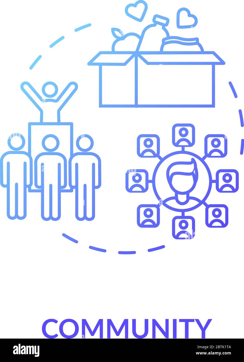 Community concept icon Stock Vector Image & Art - Alamy