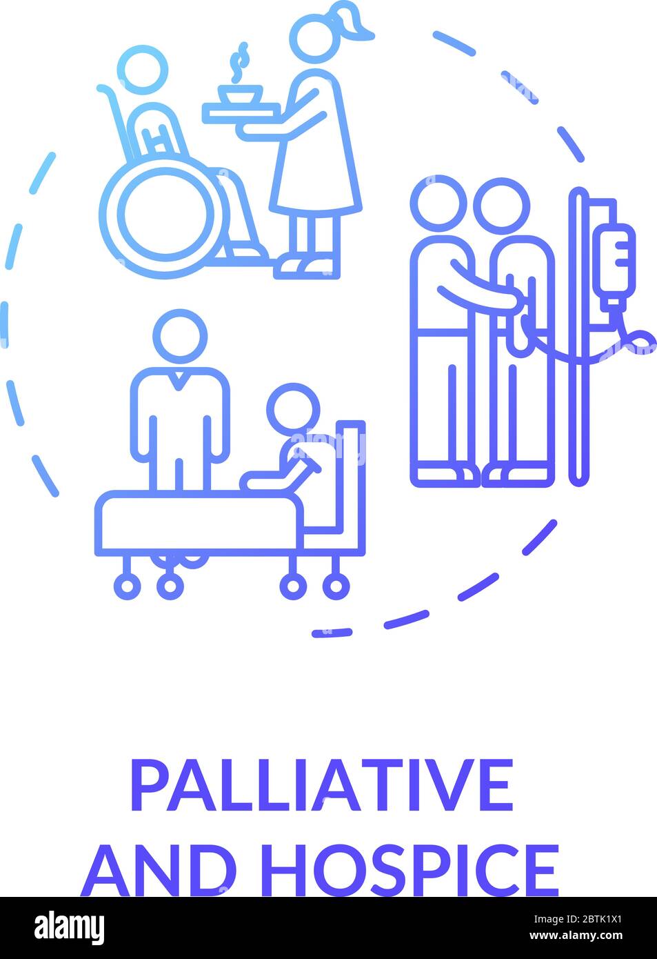 Palliative and hospice concept icon Stock Vector Image & Art - Alamy