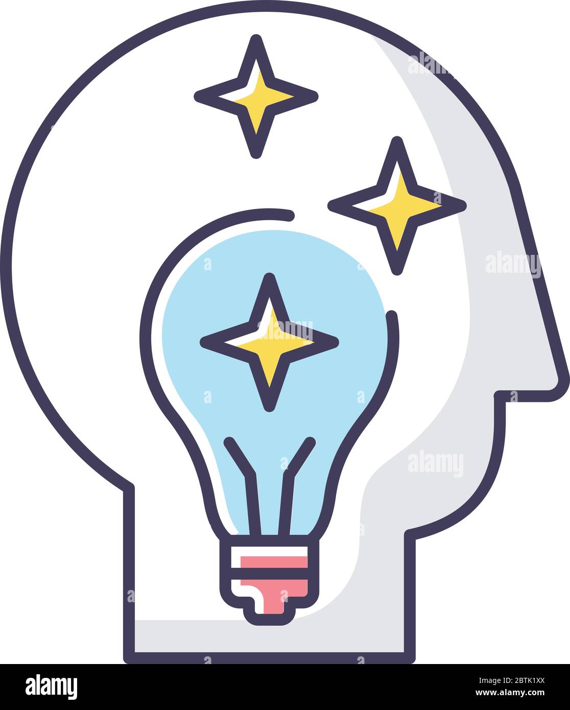Idea generation RGB color icon Stock Vector Image & Art - Alamy
