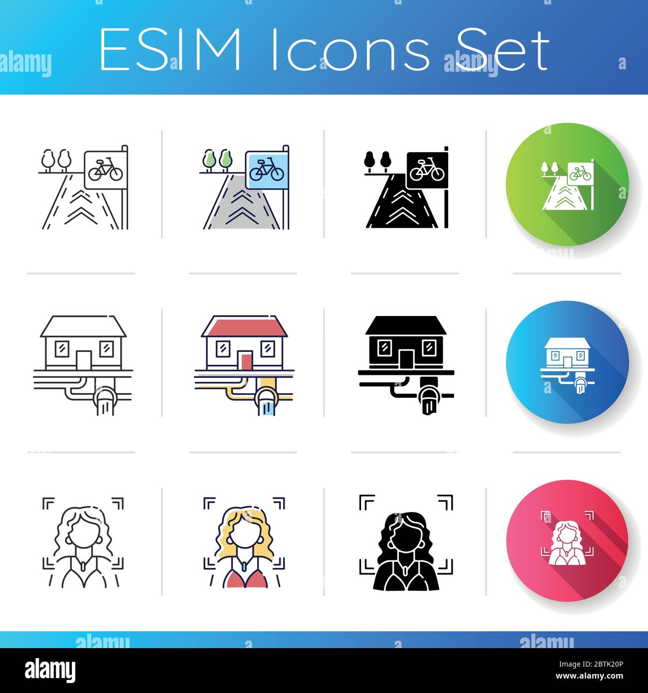 Infrastructure icons set Stock Vector Image & Art - Alamy