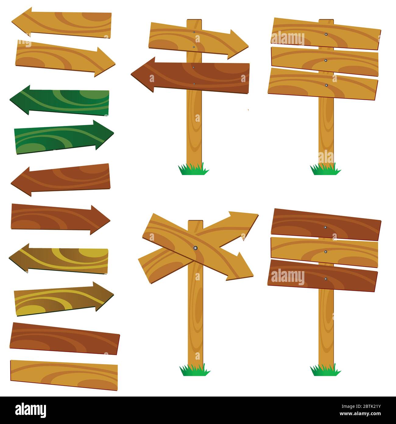 wooden sign illustration art vector on white background Stock Vector ...