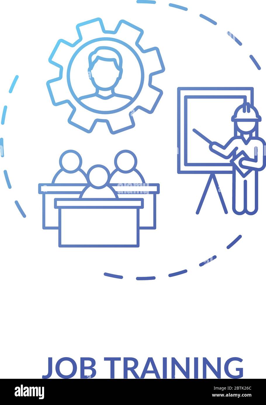 Job training concept icon Stock Vector Image & Art - Alamy