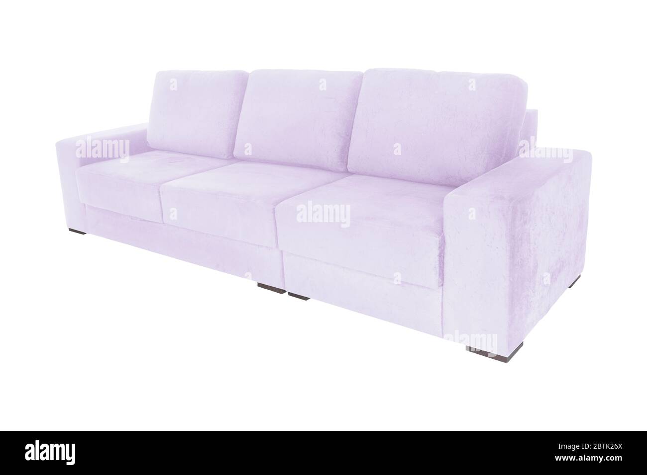 Studio shot of a beautiful modern sofa isolated on white background ...