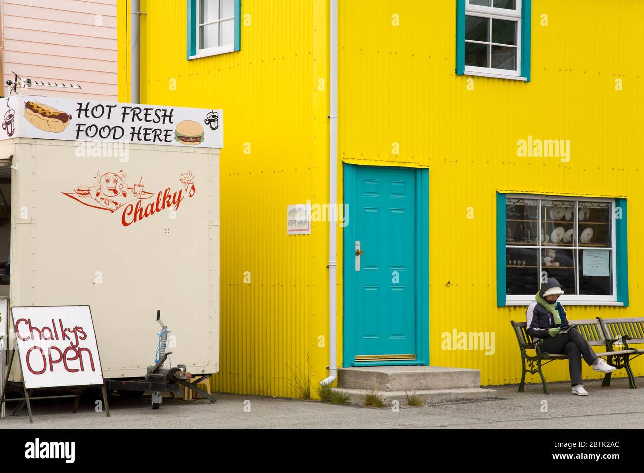 Chalky's fast food in Port Stanley, Falkland Islands (Islas Malvinas ...