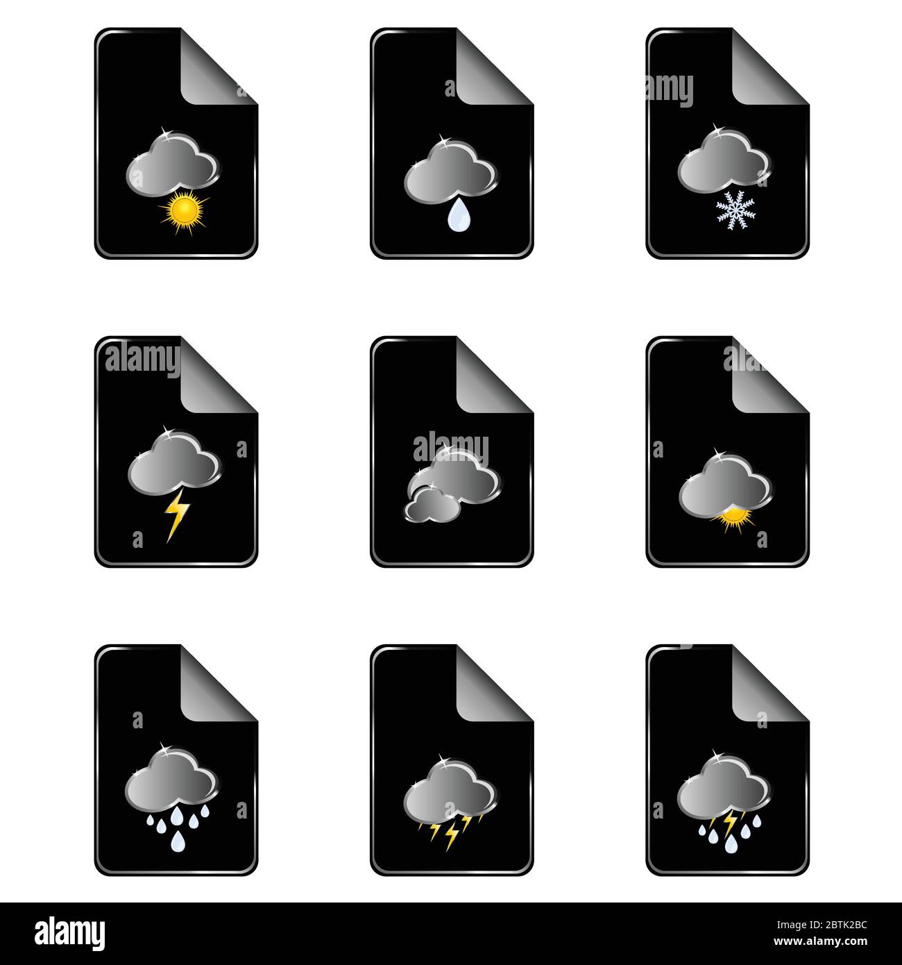 weather icon color vector illustration Stock Vector Image & Art - Alamy