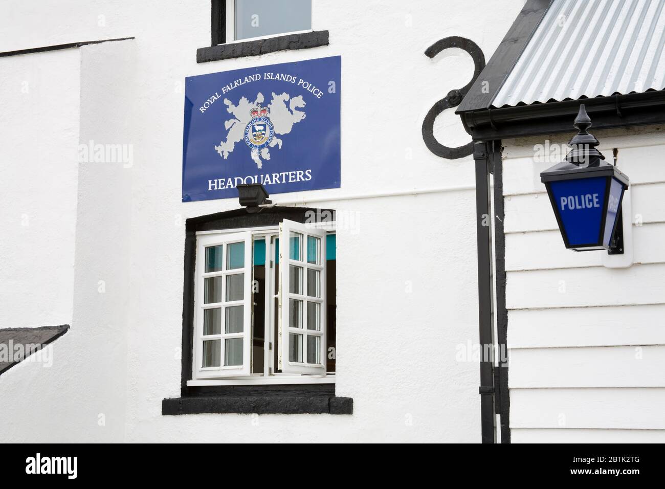 Police Station in Port Stanley, Falkland Islands (Islas Malvinas ...