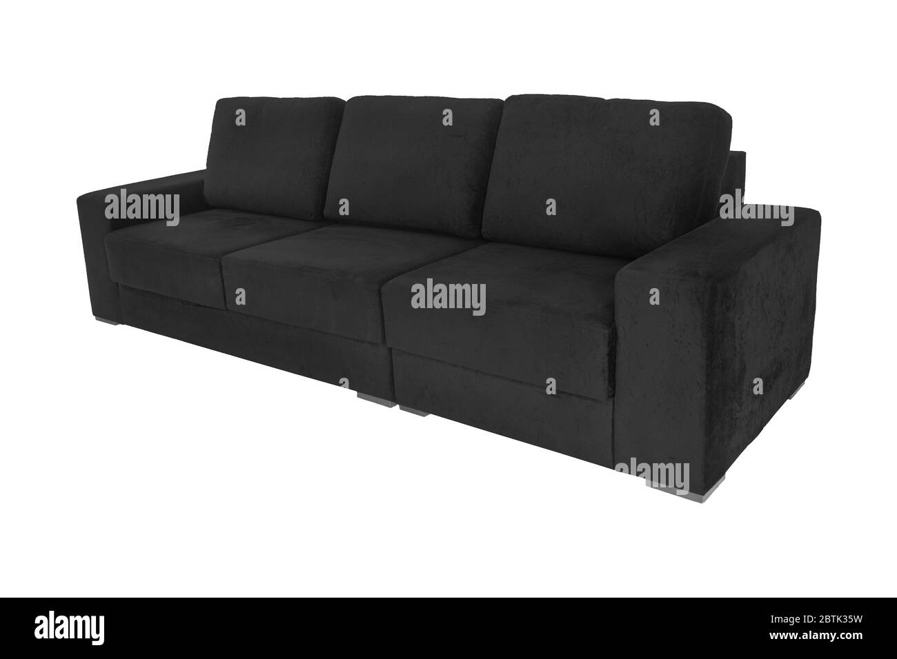 Studio shot of a beautiful modern sofa isolated on white background ...