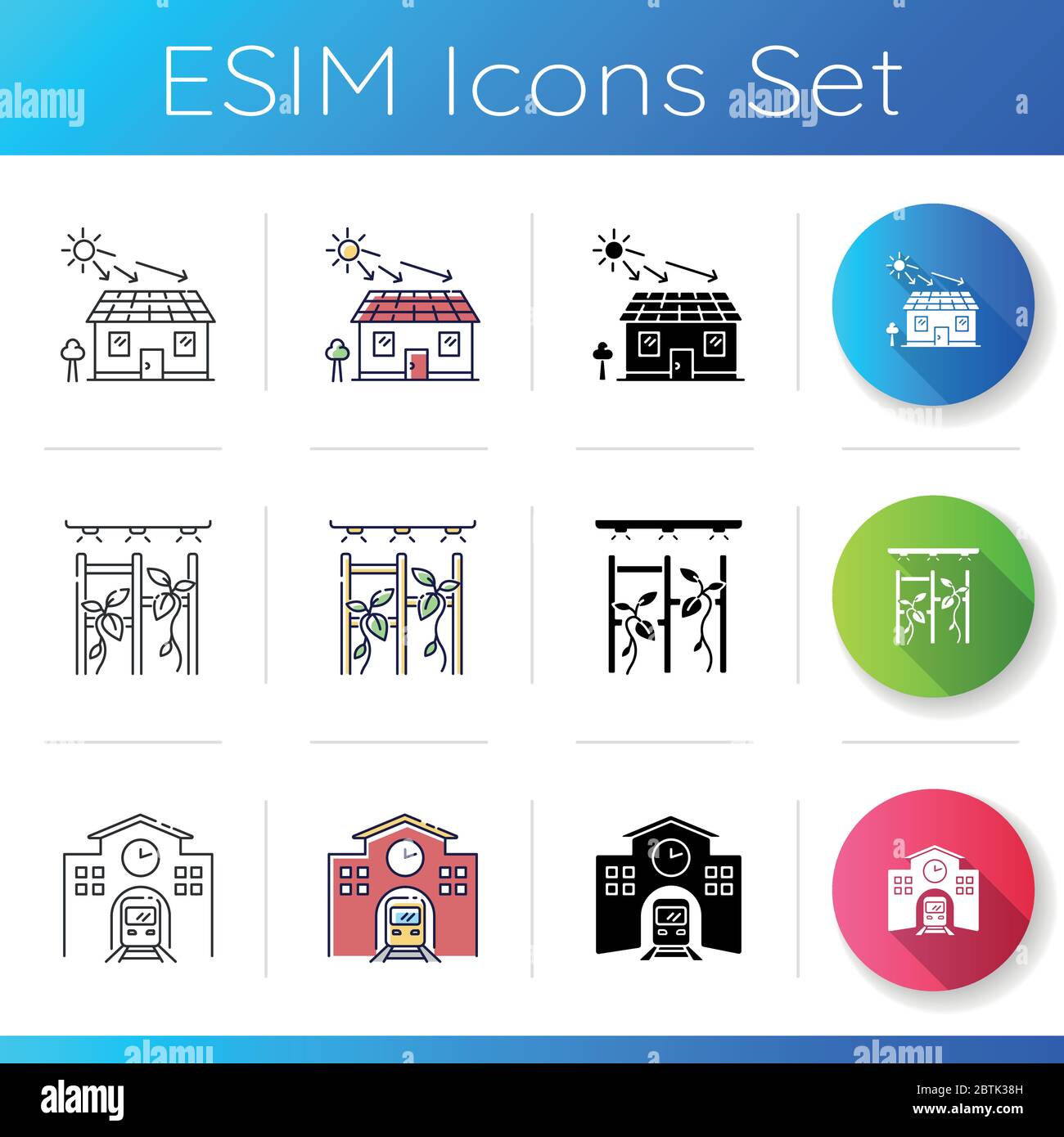 City structure icons set Stock Vector Image & Art - Alamy