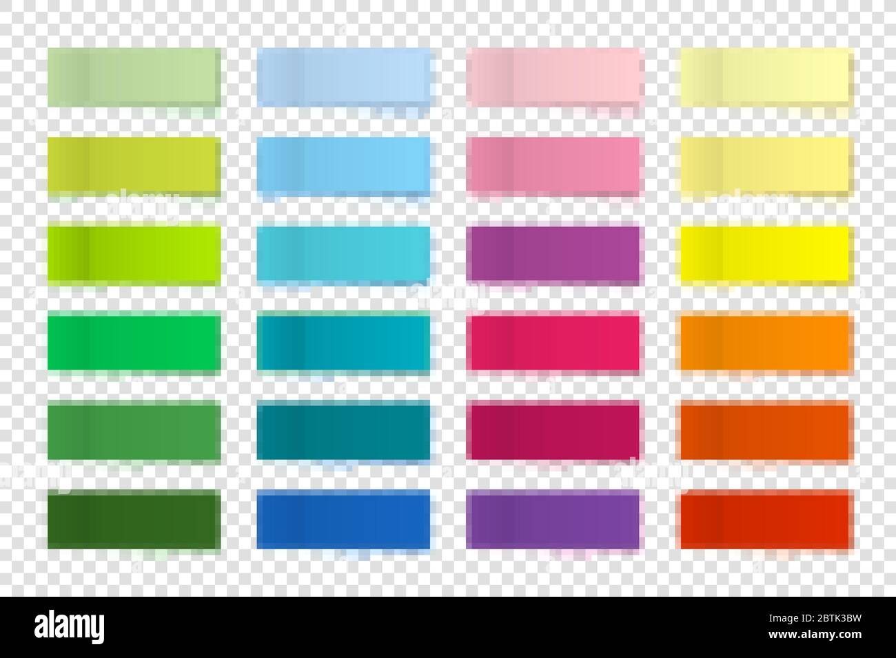 Realistic sticky notes collection. Post note stickers. Colorful sticky ...