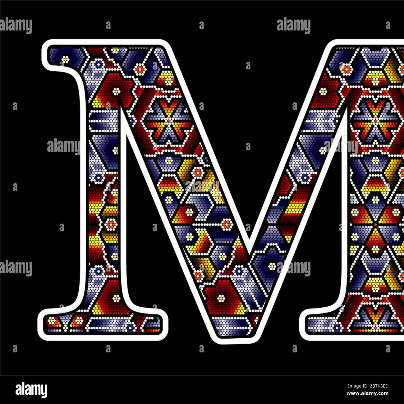 M of art Stock Vector Images - Alamy