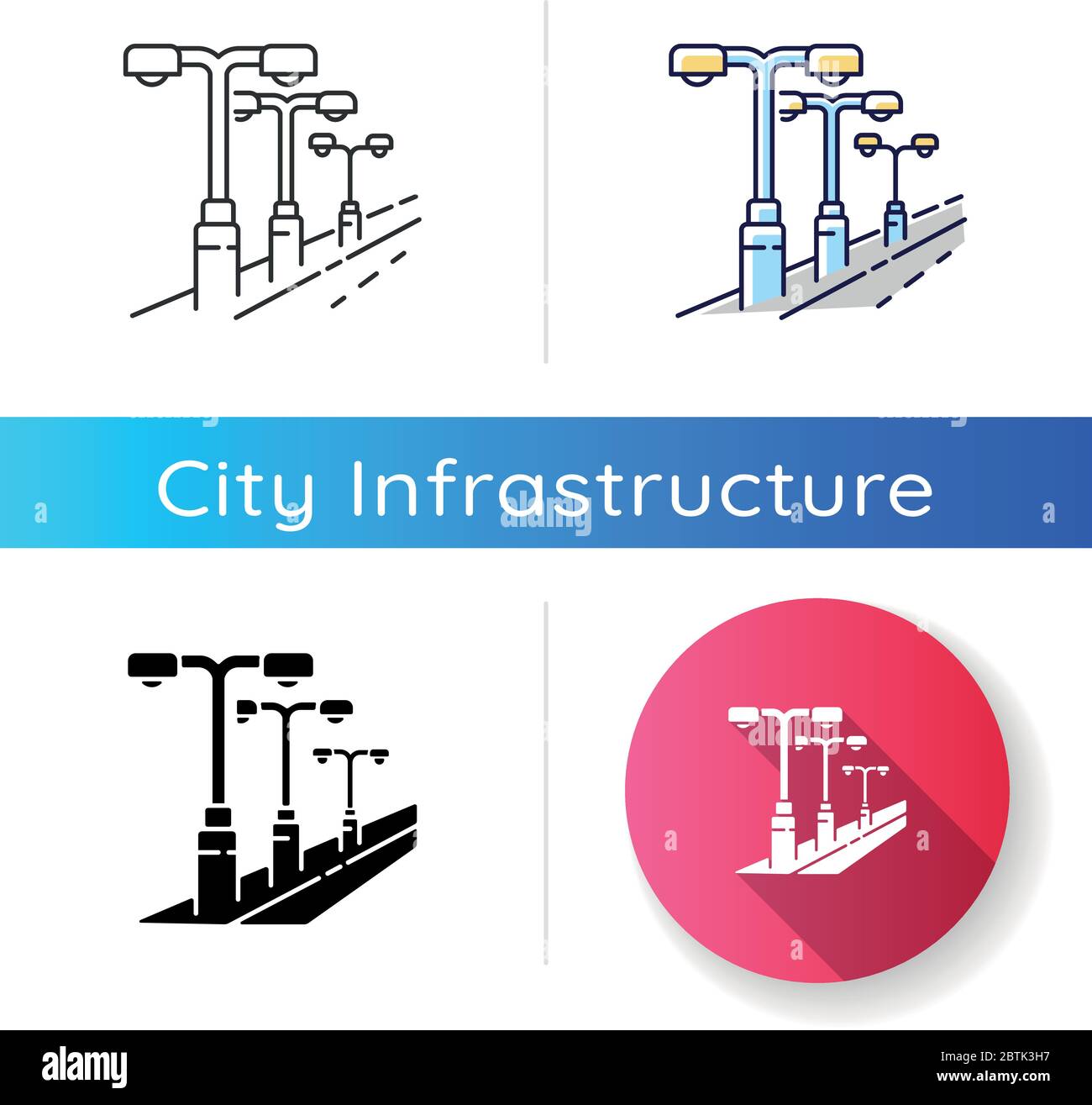 Street lighting icon Stock Vector Image & Art - Alamy