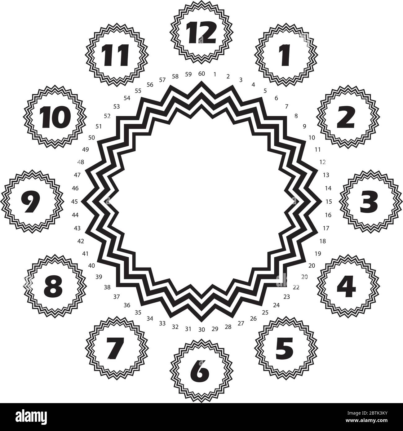 clock dial black numbers hourly on black black stelar forms and black ...