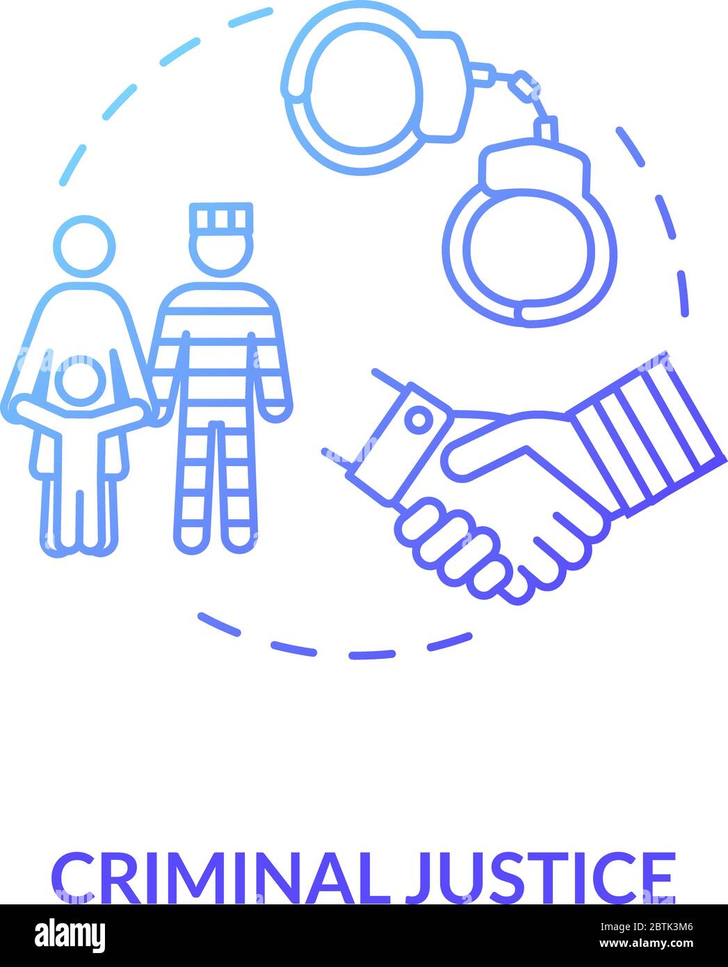 Criminal justice concept icon Stock Vector Image & Art - Alamy