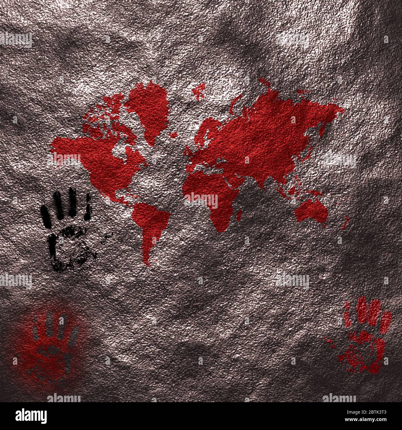 The blood of world. 3D rendering Stock Photo - Alamy