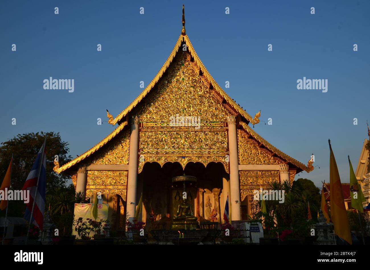 Wat Phan Tao in Chiang Mai Stock Photo - Alamy